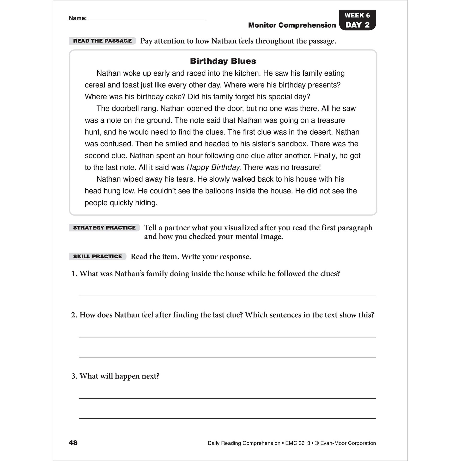 Grade 3 Daily Reading Comprehension, Teacher Resource Book eBook