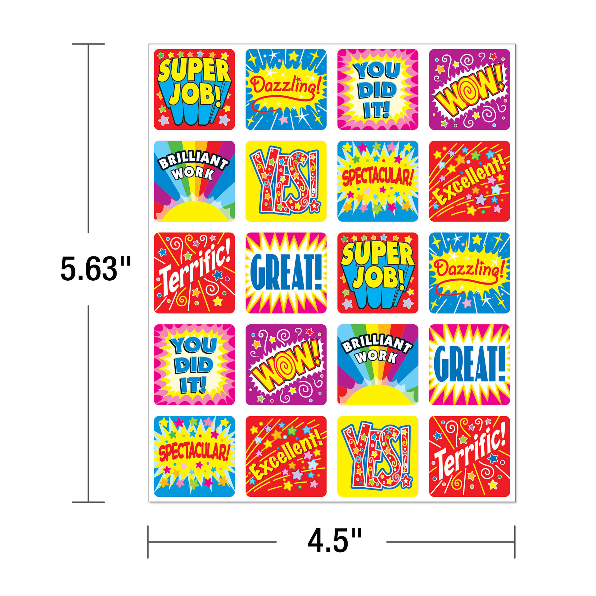 Positive Words Motivational Stickers