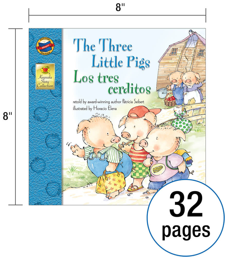 Grade PK-3 The Three Little Pigs Bilingual Keepsake Stories Spanish ...