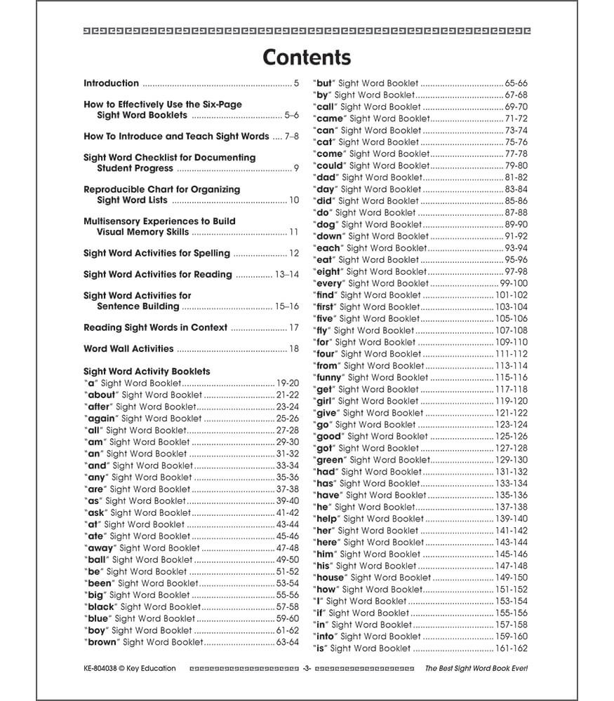 The Best Sight Word Book Ever! Resource Book Grade K-3 eBook