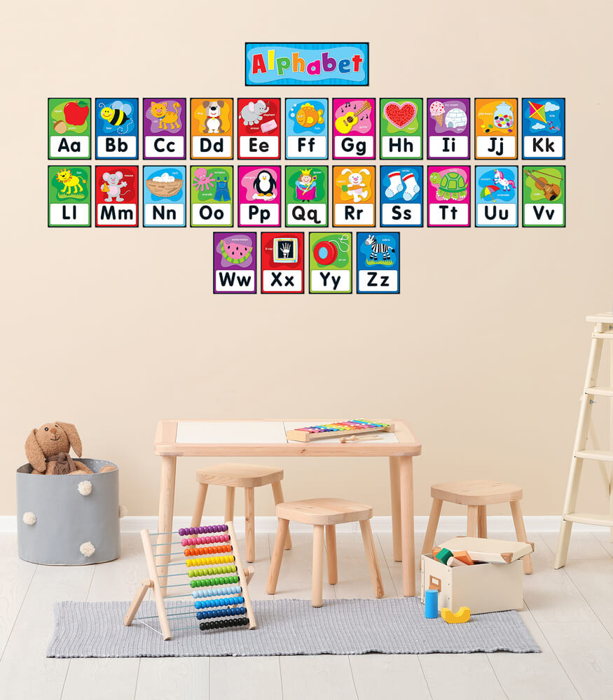 Grade PK-2 Quick Stick Alphabet Bulletin Board Set