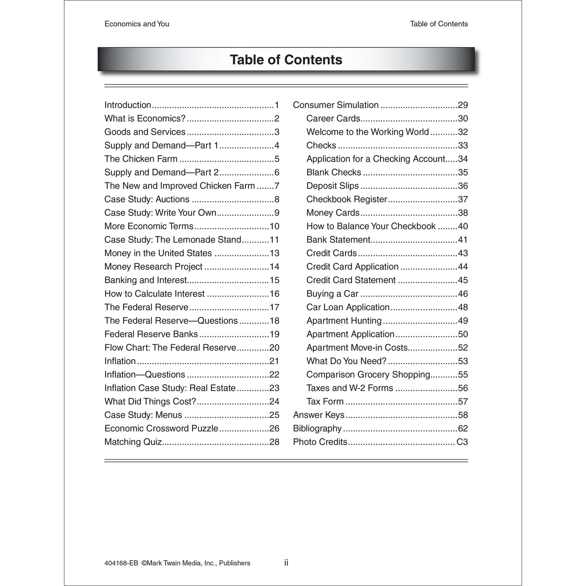 Grade 5-8 Economics and You Resource Book Paperback