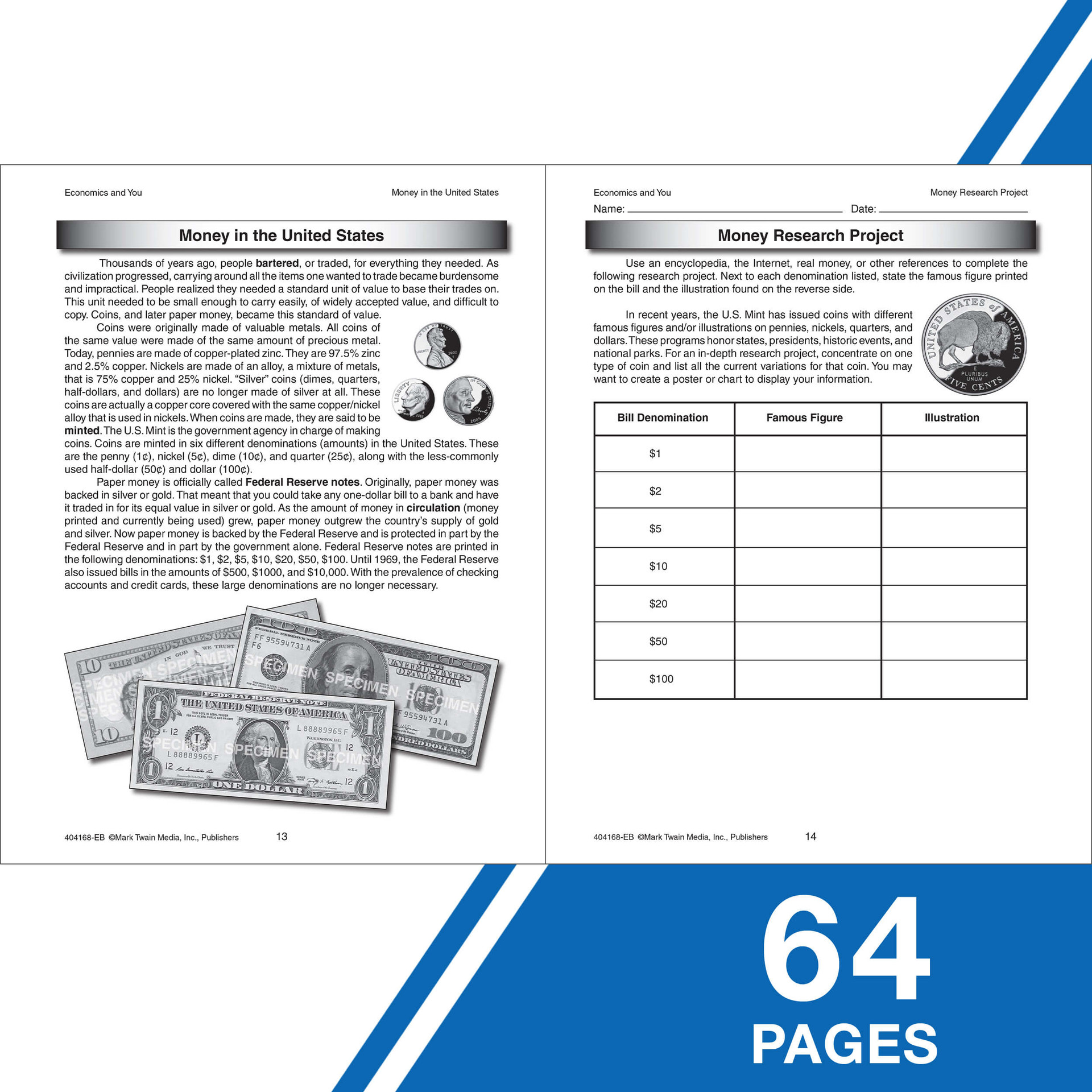 Grade 5-8 Economics and You Resource Book Paperback