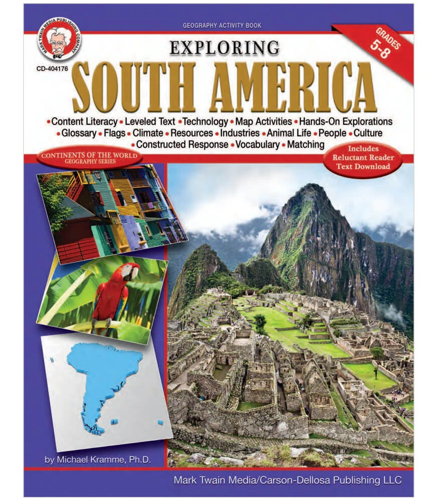 Grade 5-8 Exploring South America Resource Book eBook