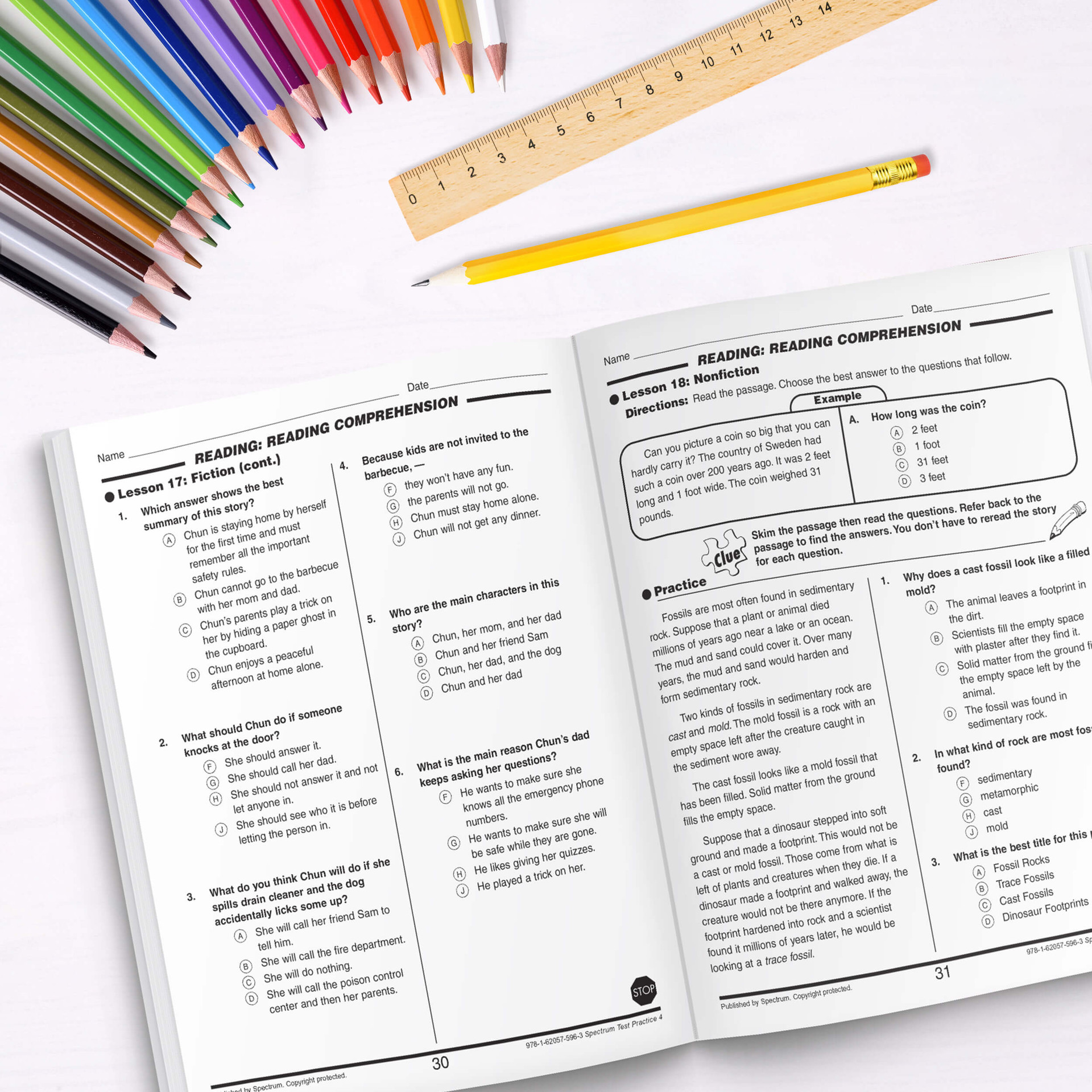 Grade 4 Spectrum Test Practice Workbook eBook
