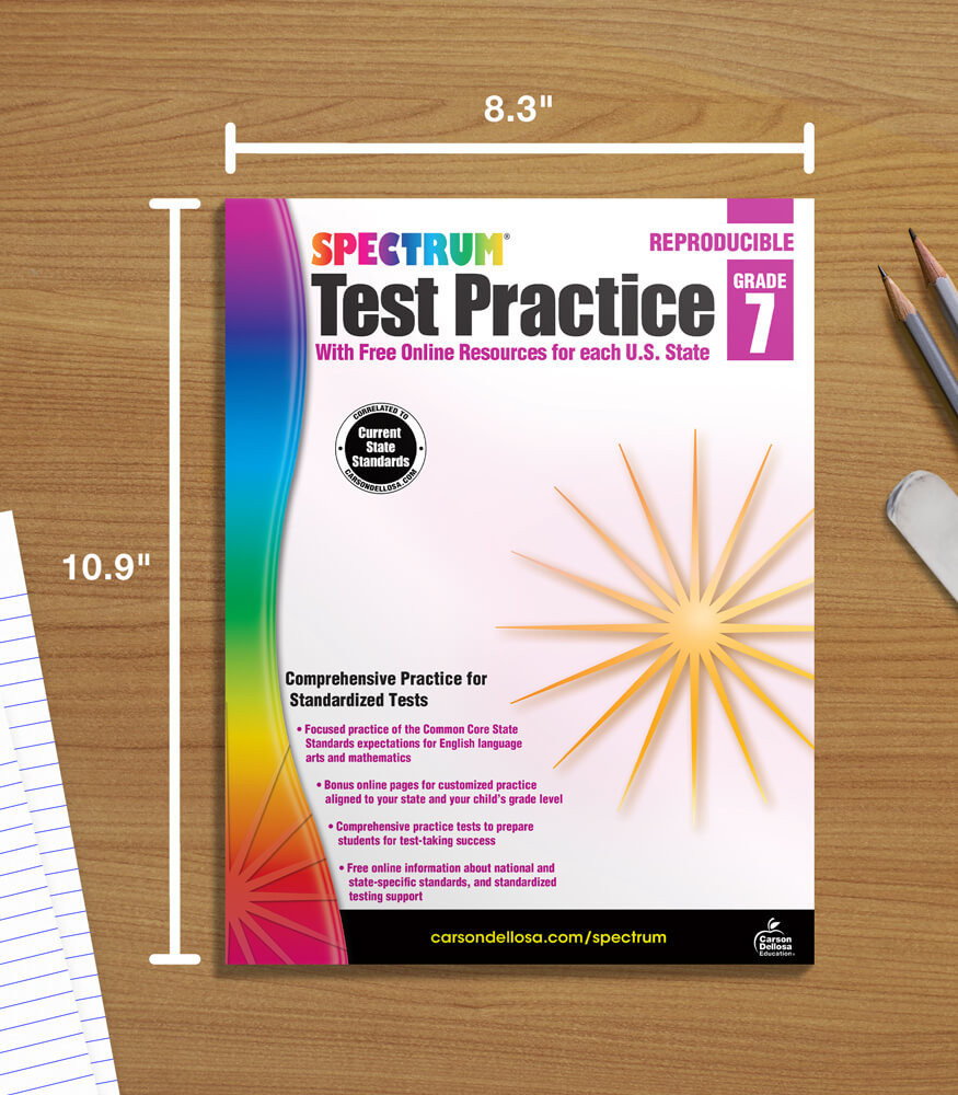 Grade 7 Spectrum Test Practice Workbook Paperback