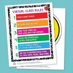 Colorful Chalkboard Classroom Printable Labels & Organizers