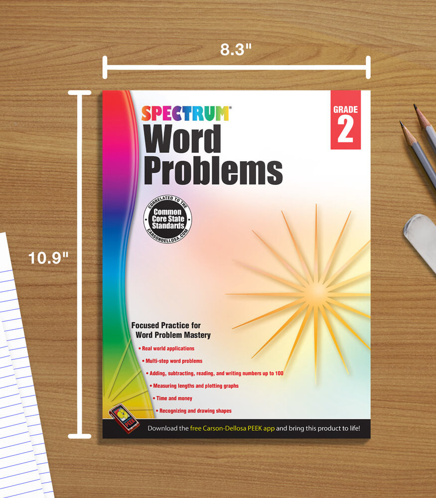 Grade 2 Spectrum Word Problems Workbook Paperback