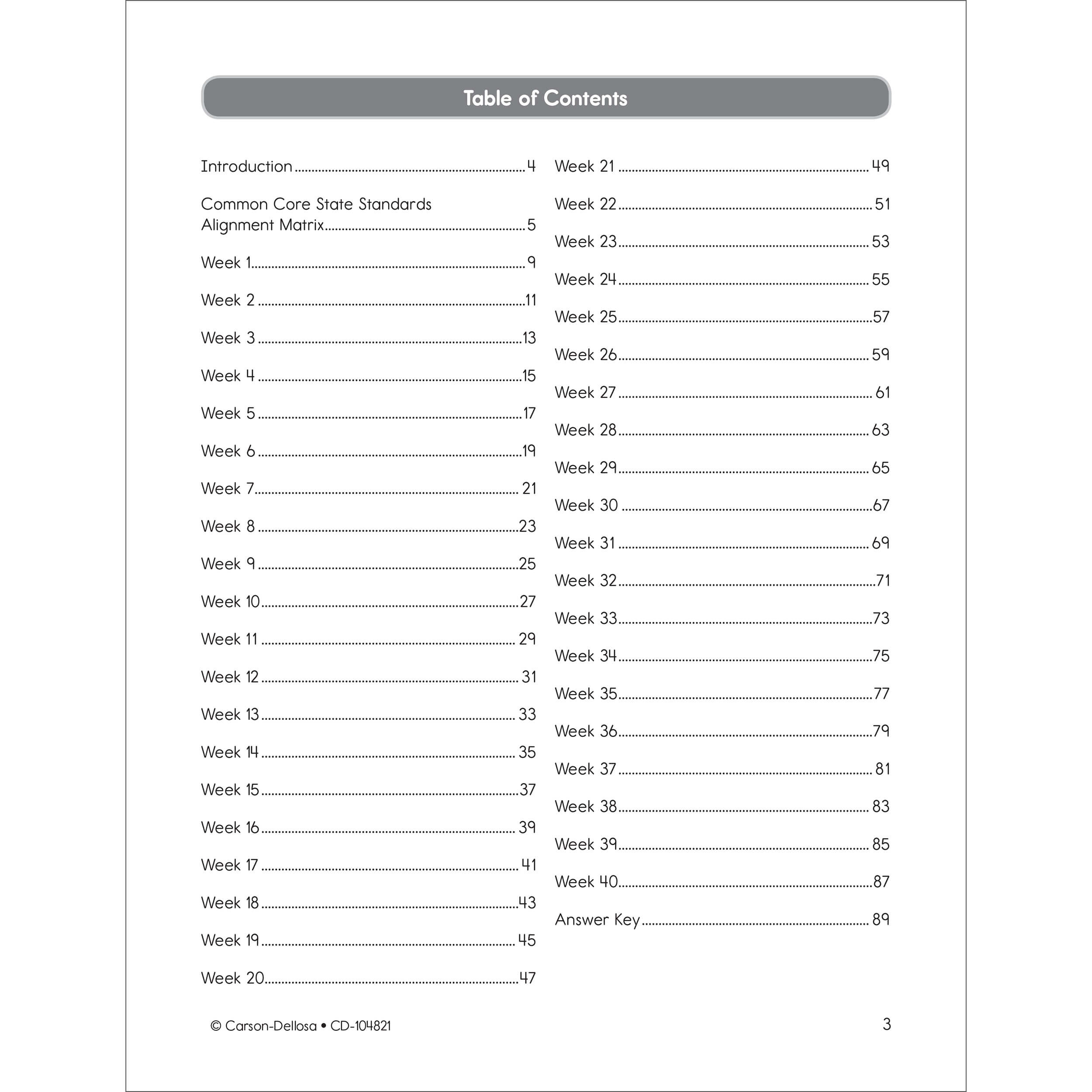 Grade 4 Common Core Fourth Grade 4 Today Workbook eBook