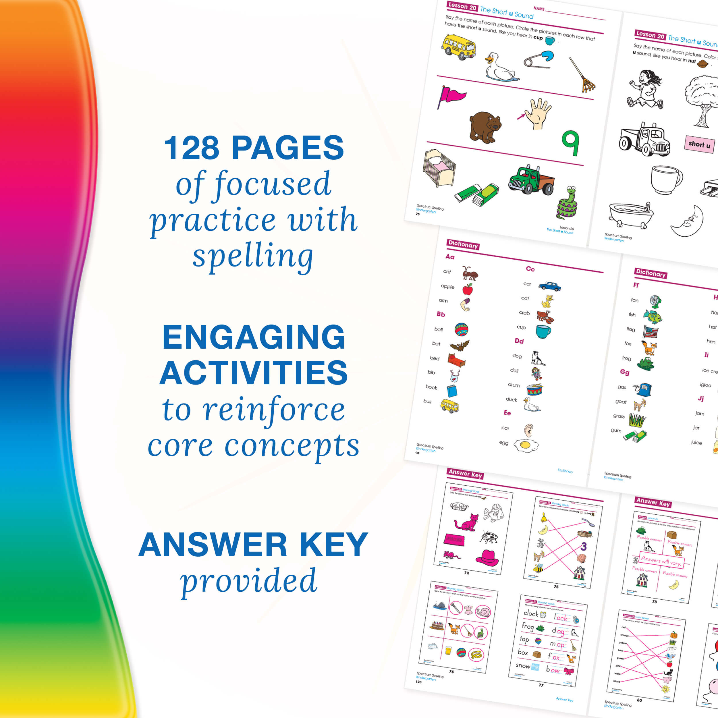 Grade K Spectrum Spelling Workbook eBook (PDF)
