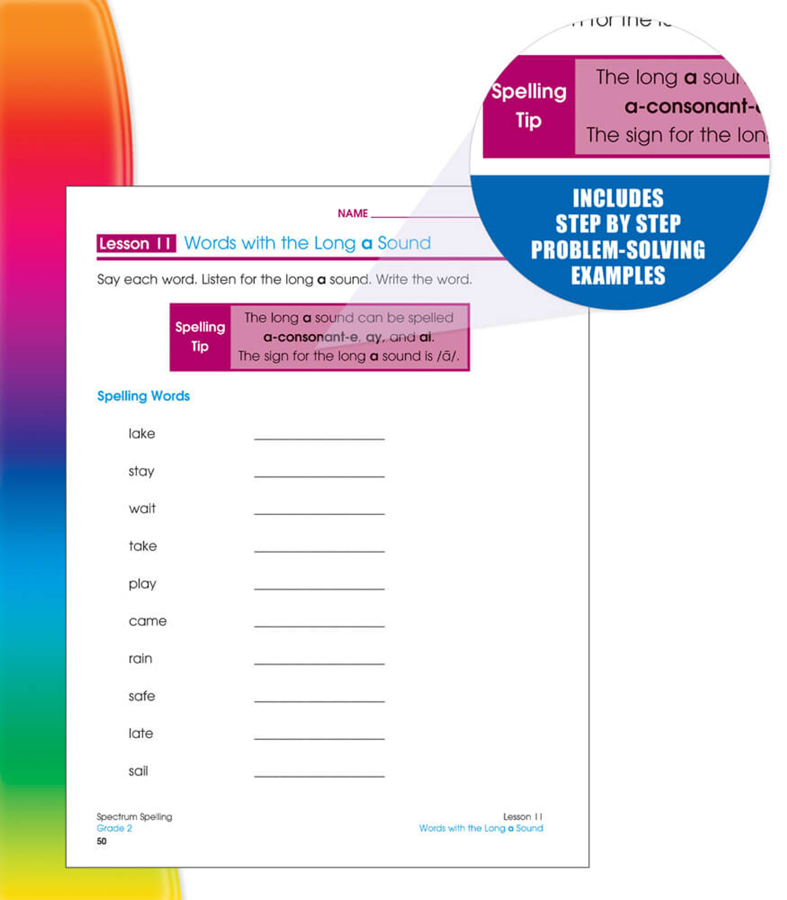 Grade 2 Spectrum Spelling Workbook eBook (PDF)