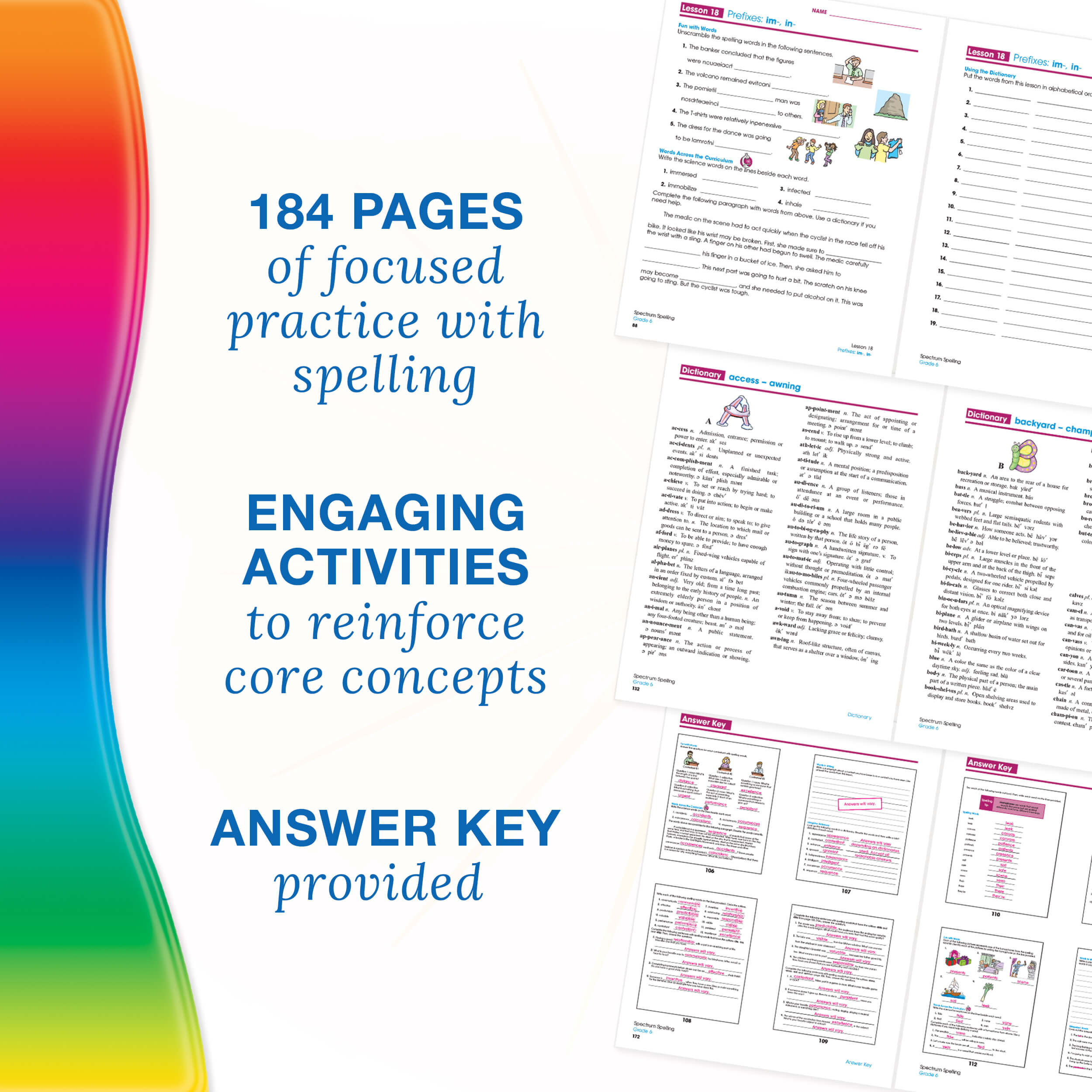 Grade 6 Spectrum Spelling Workbook eBook