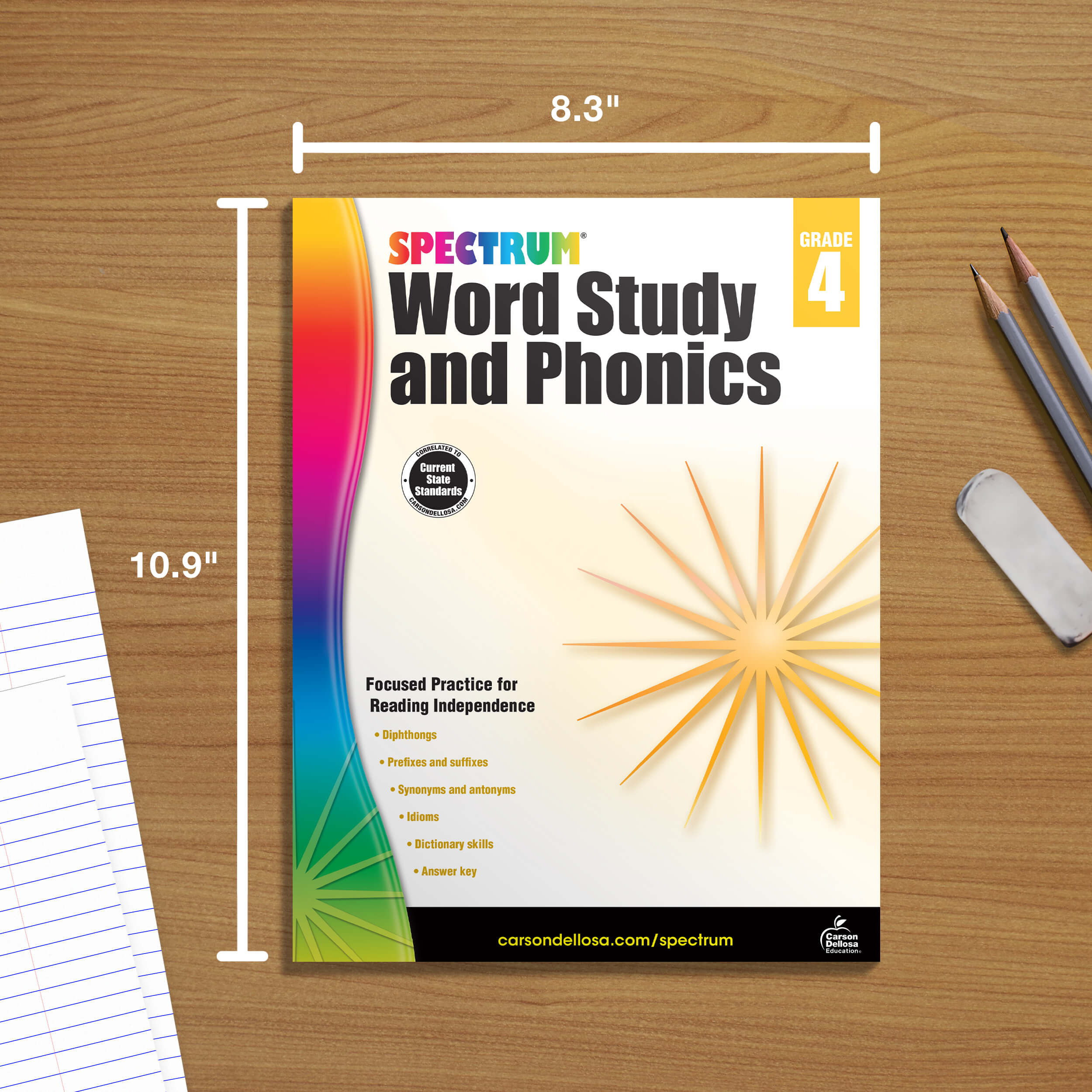 Grade 4 Spectrum Word Study and Phonics Workbook eBook (PDF)