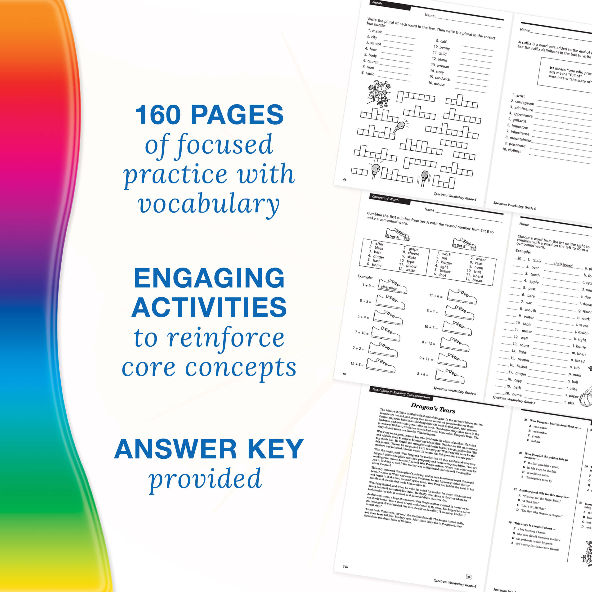 Grade 6 Spectrum Vocabulary Workbook eBook (PDF)