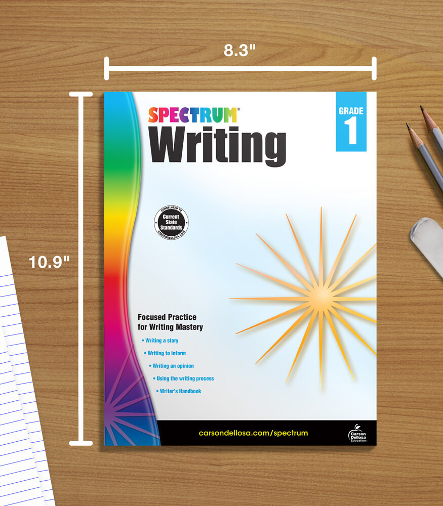 Grade 1 Spectrum Writing Workbook Paperback