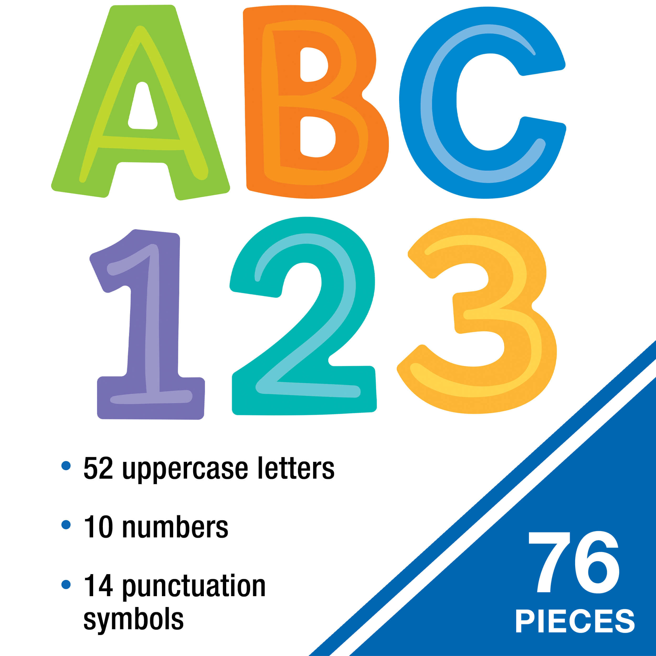 4in Modern Mix Bulletin Board Letters 4in