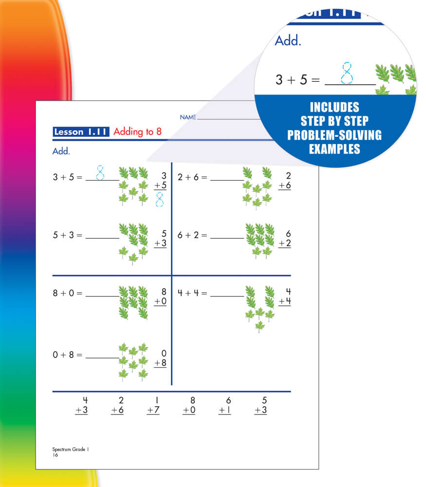 Spectrum First Grade Workbook Grade 1 eBook