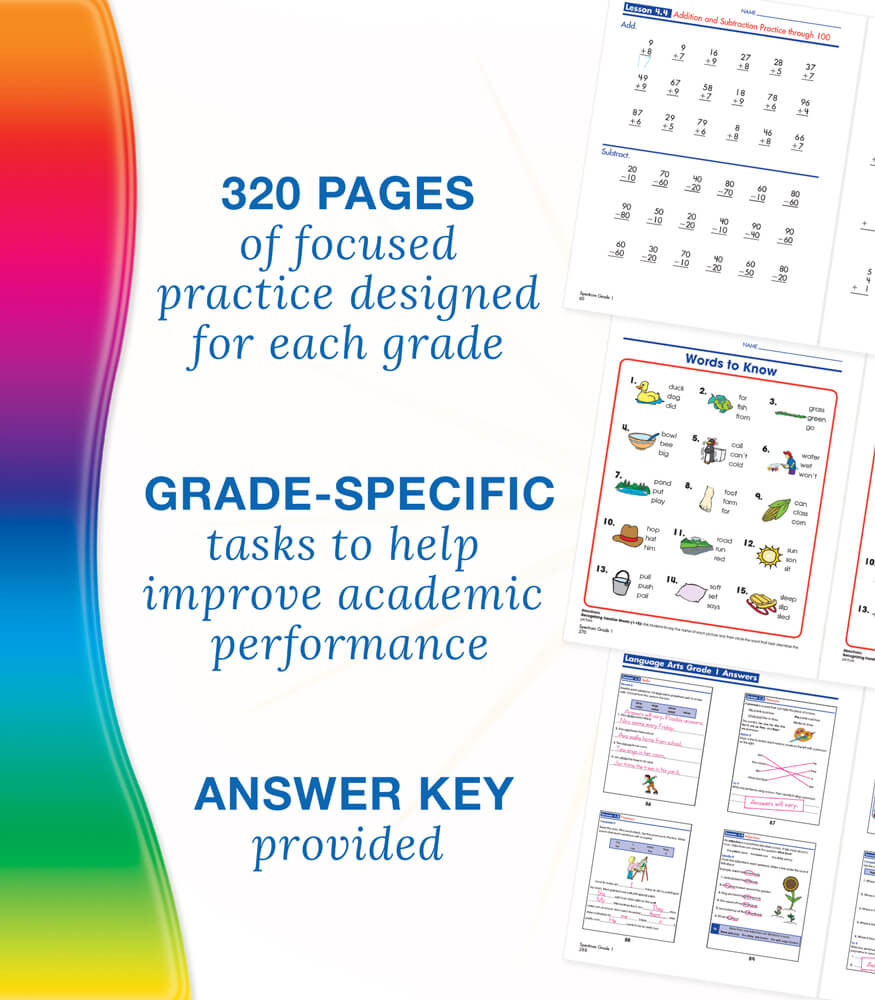 Spectrum First Grade Workbook Grade 1 eBook
