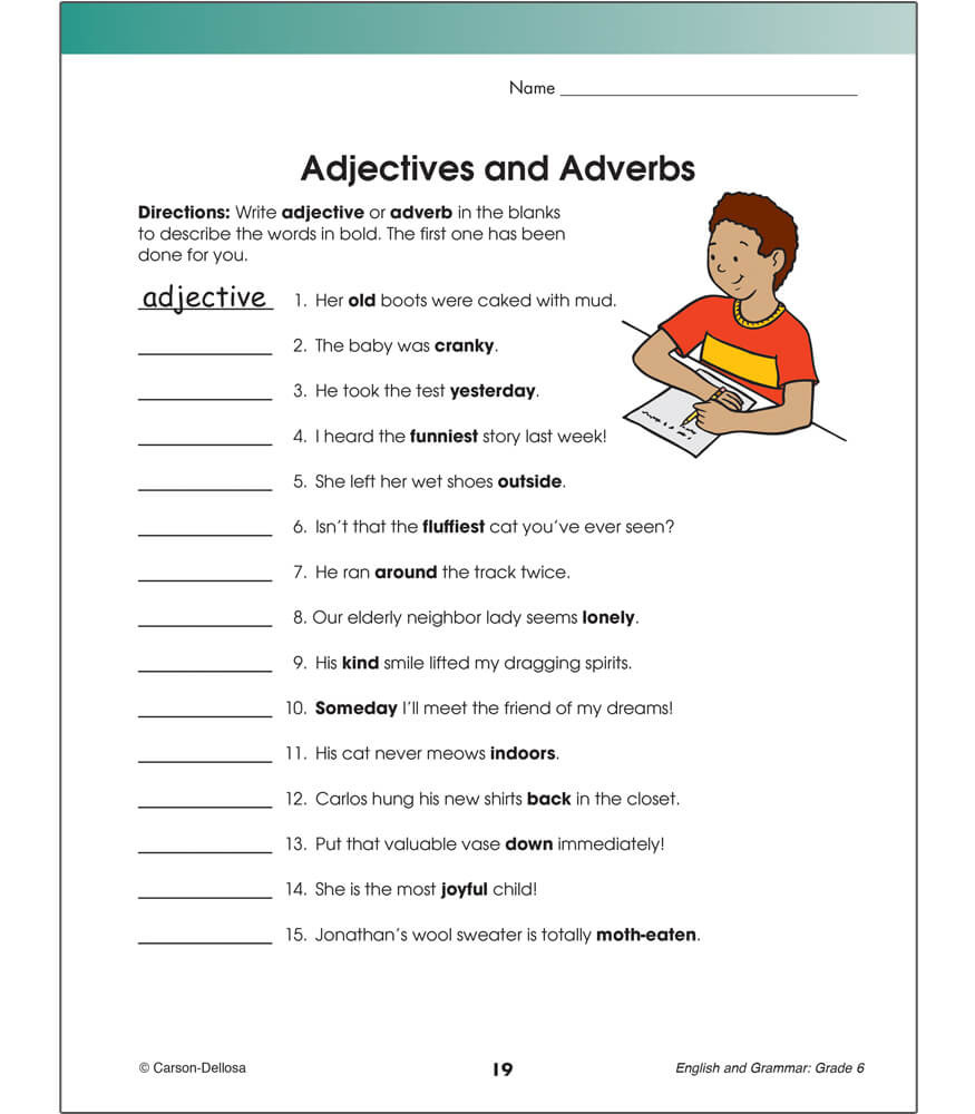 English & Grammar Workbook Grade 6 eBook