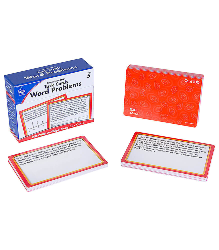 Grade 5 Task Cards: Word Problems Learning Cards