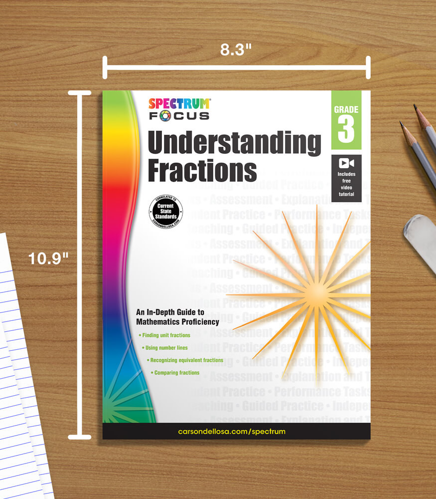 Grade 3 Spectrum Focus: Understanding Fractions Workbook eBook