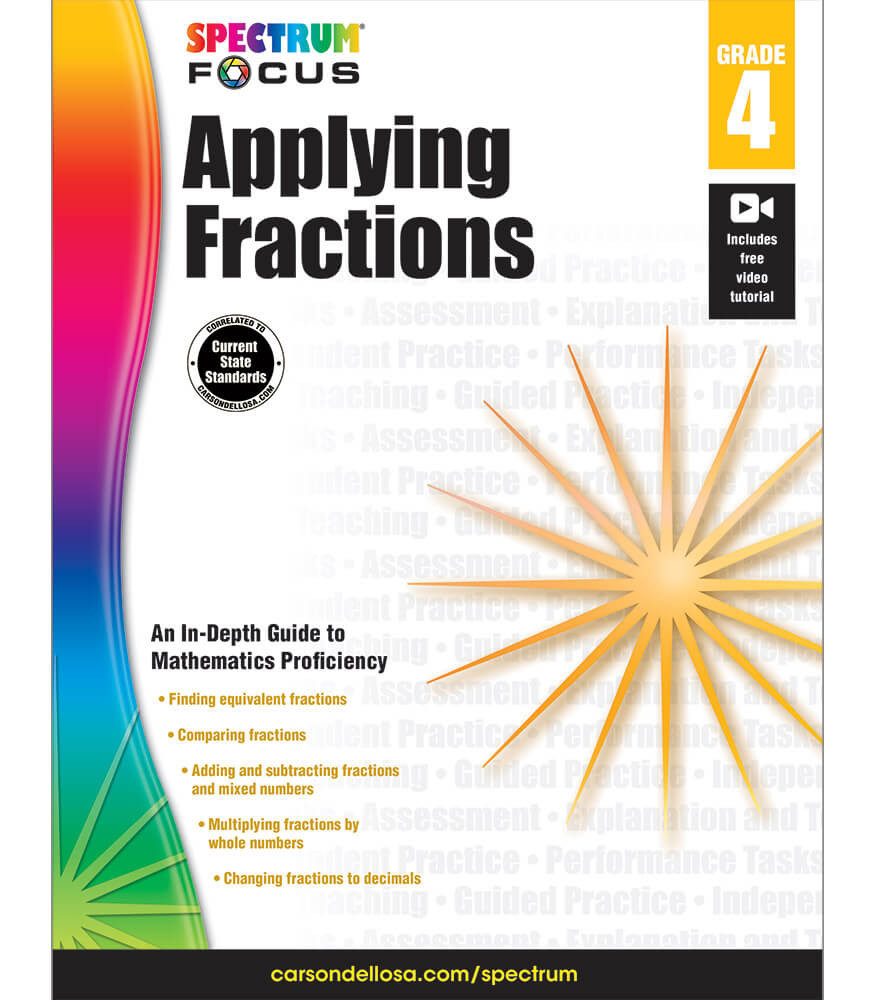 Spectrum Focus: Applying Fractions Workbook Grade 4 eBook
