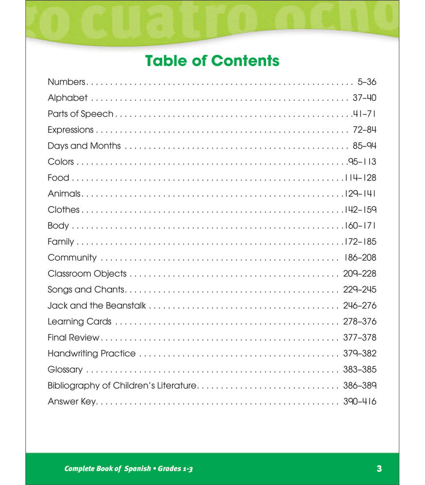 Grade 1-3 The Complete Book of Spanish Workbook Paperback