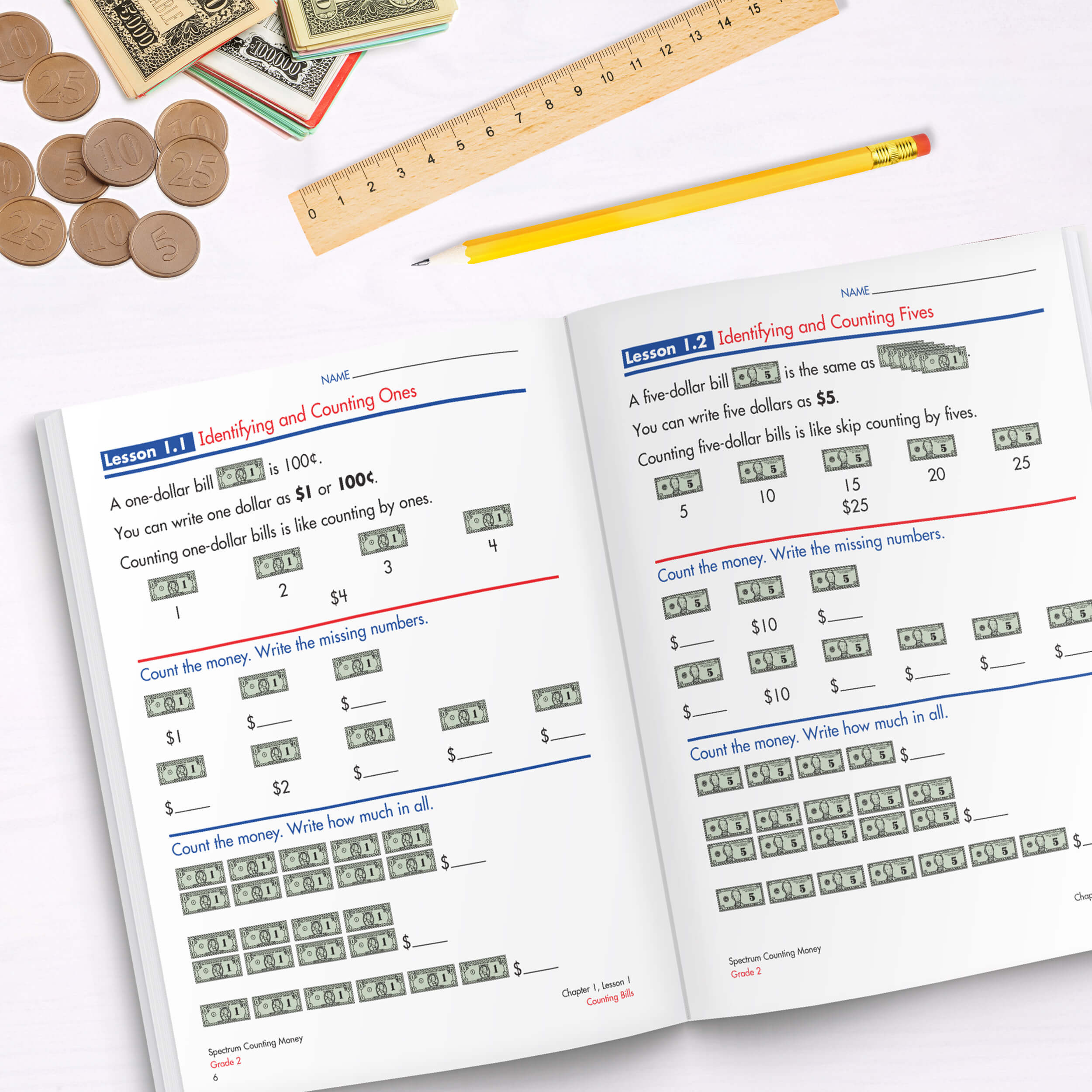 Grade 2 Spectrum Counting Money Workbook eBook (PDF)