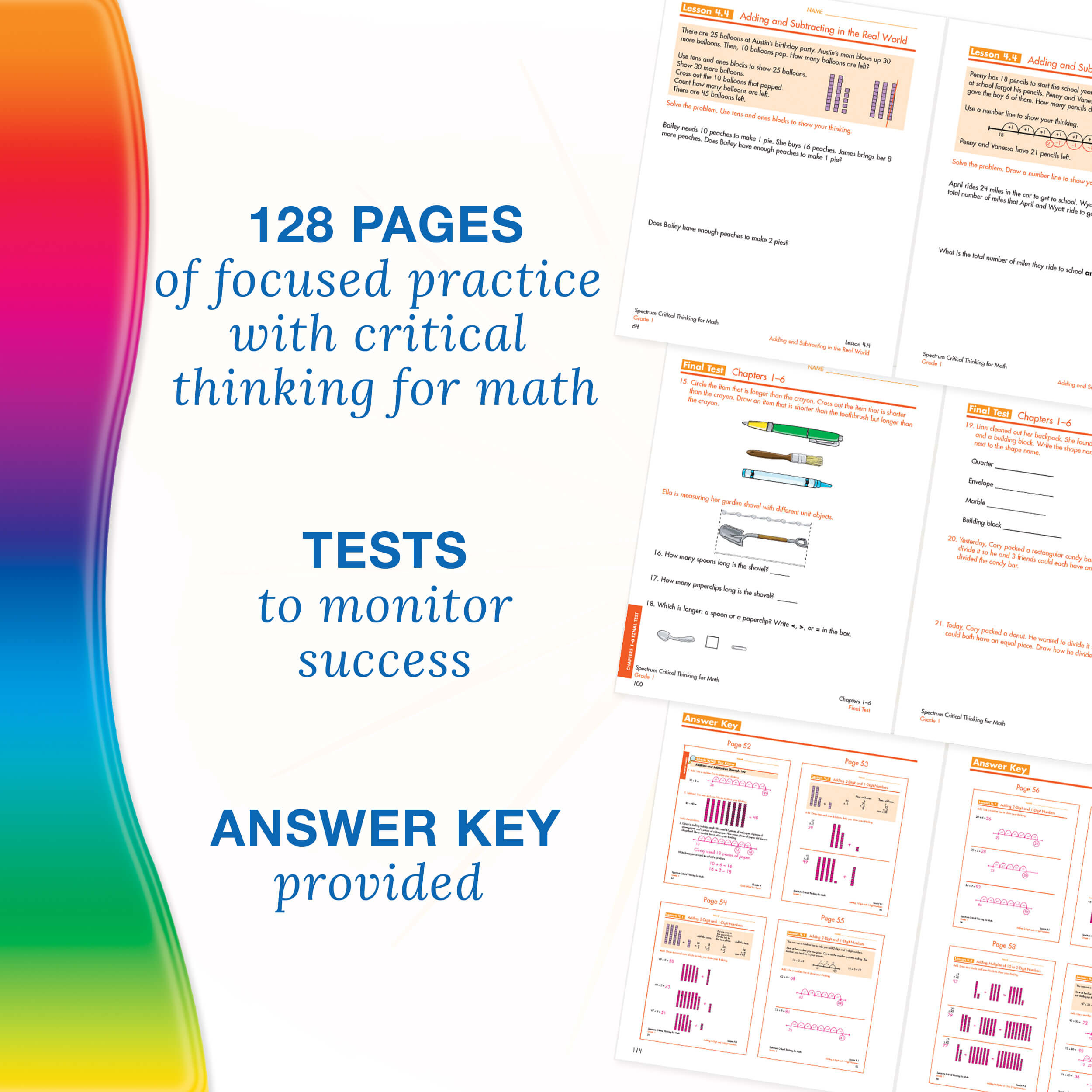 Grade 1 Spectrum Critical Thinking for Math Workbook eBook
