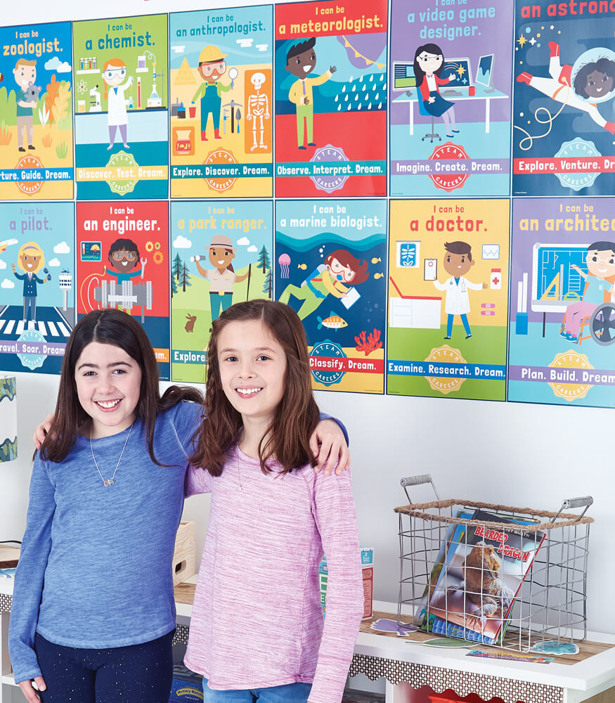 Grade K-5 STEAM Careers Chart Set