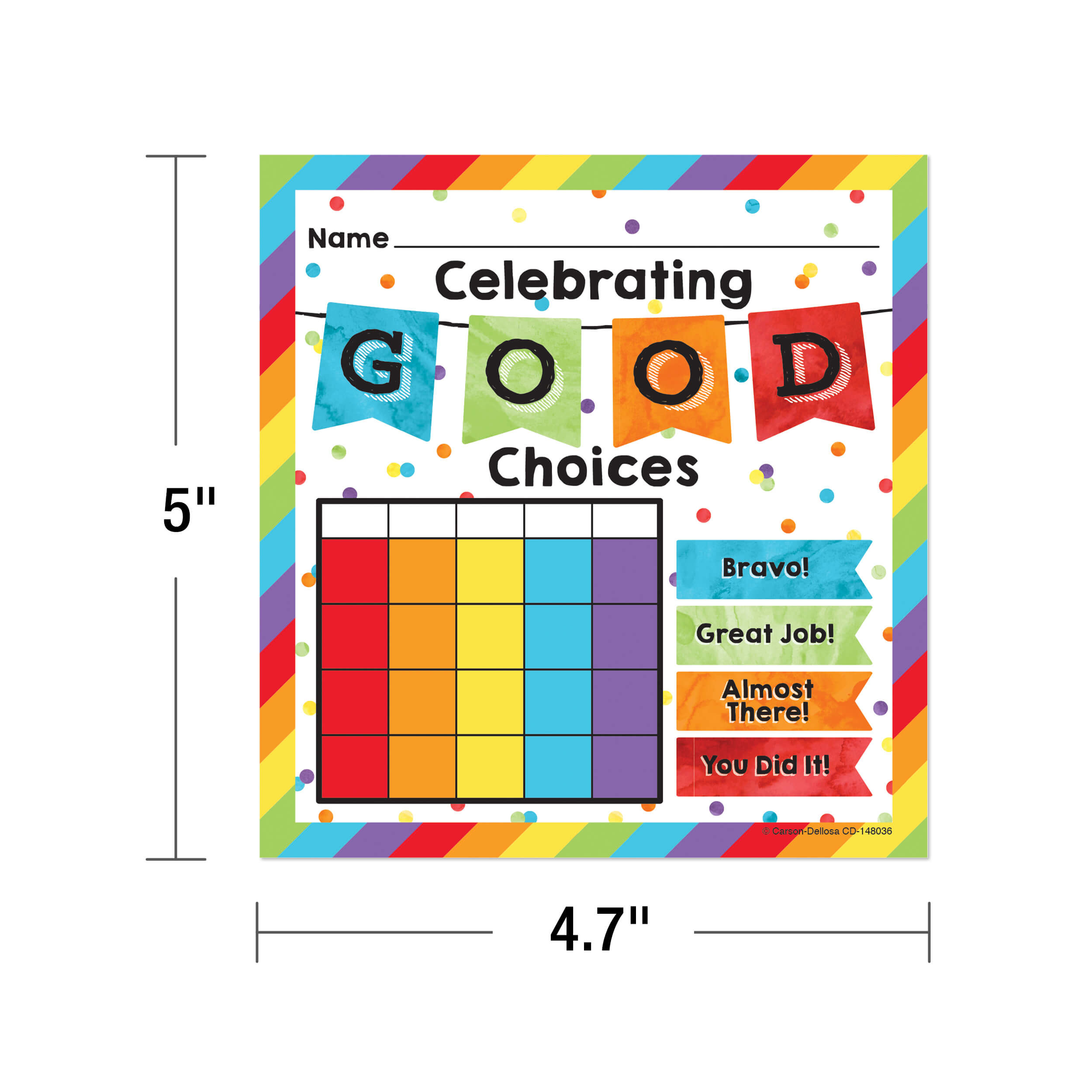 Celebrate Learning Mini Incentive Charts
