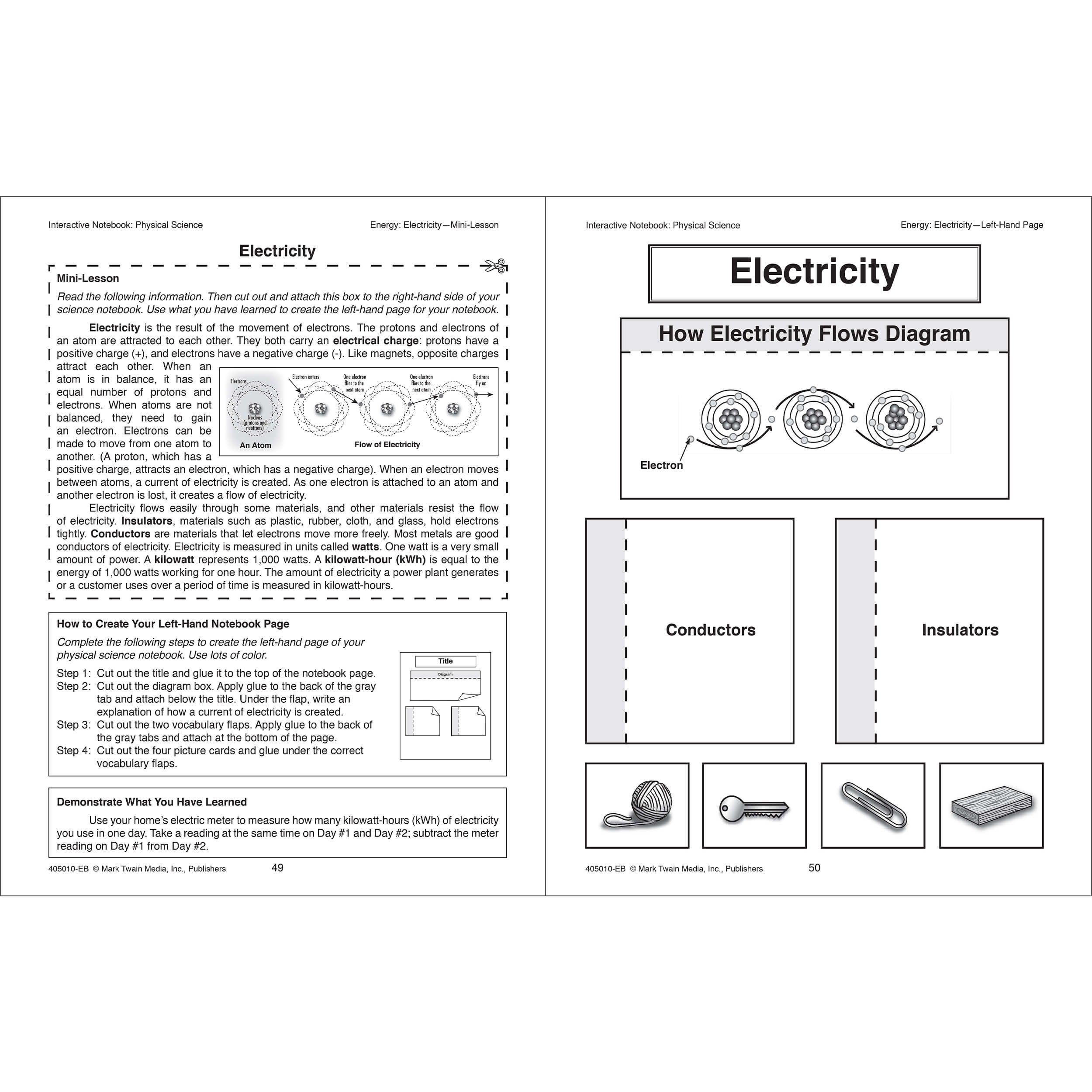 Grade 5-8 Interactive Notebook: Physical Science Resource Book Paperback