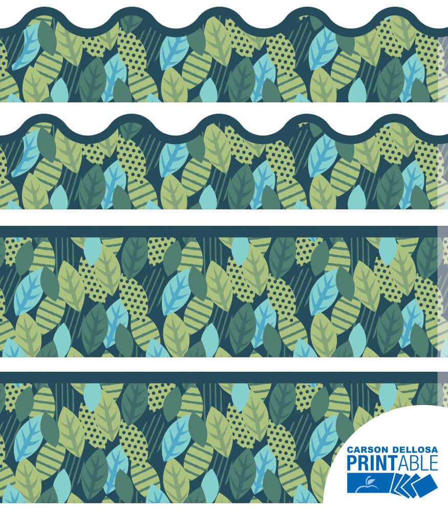 Leaves Printable Bulletin Board Borders Set