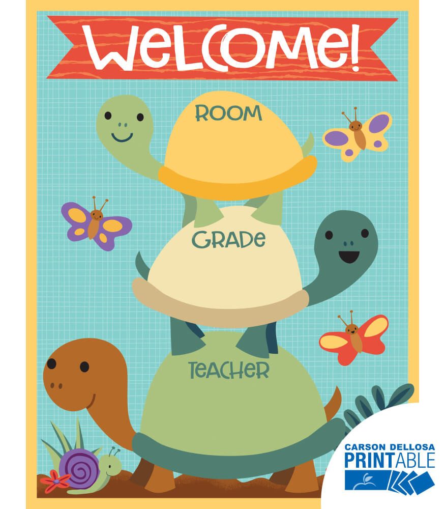 Nature Explorers Welcome Printable Poster