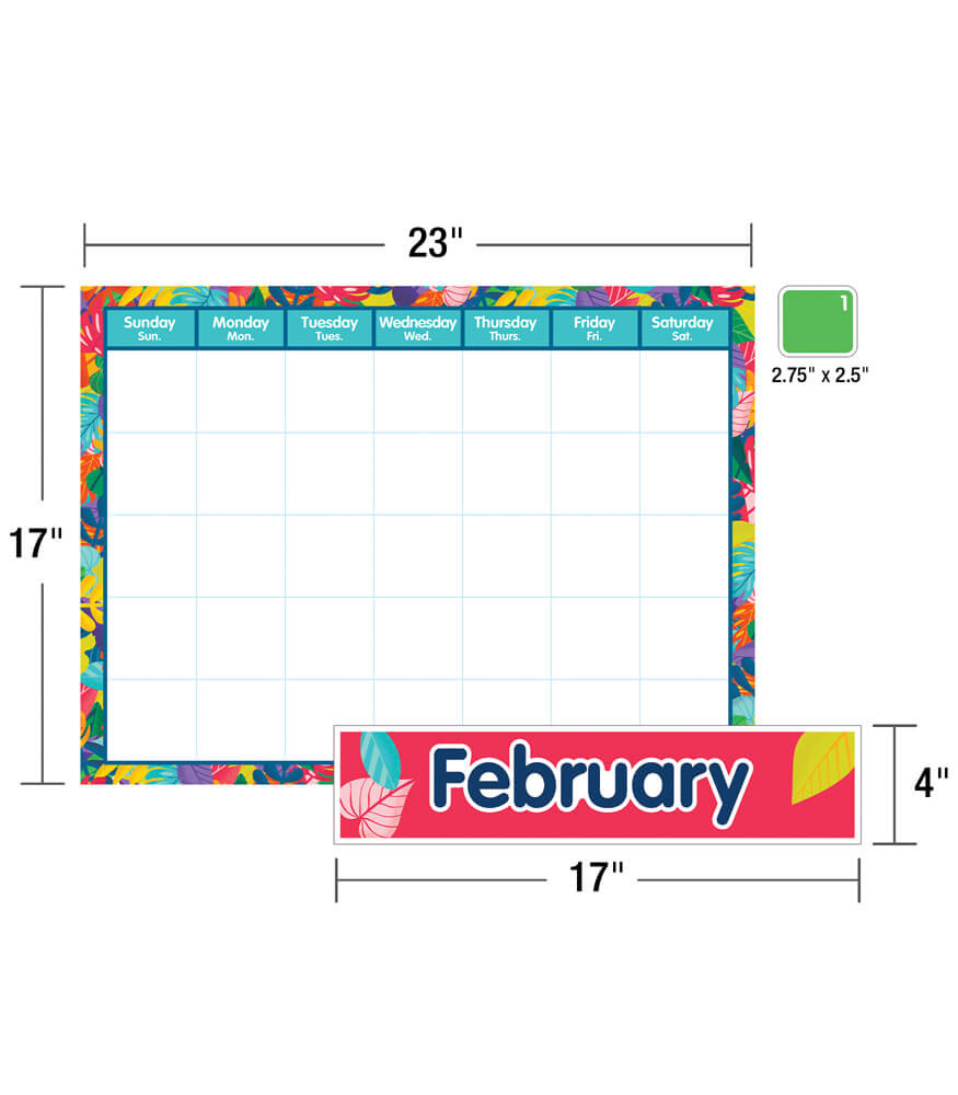 One World Calendar Bulletin Board Set