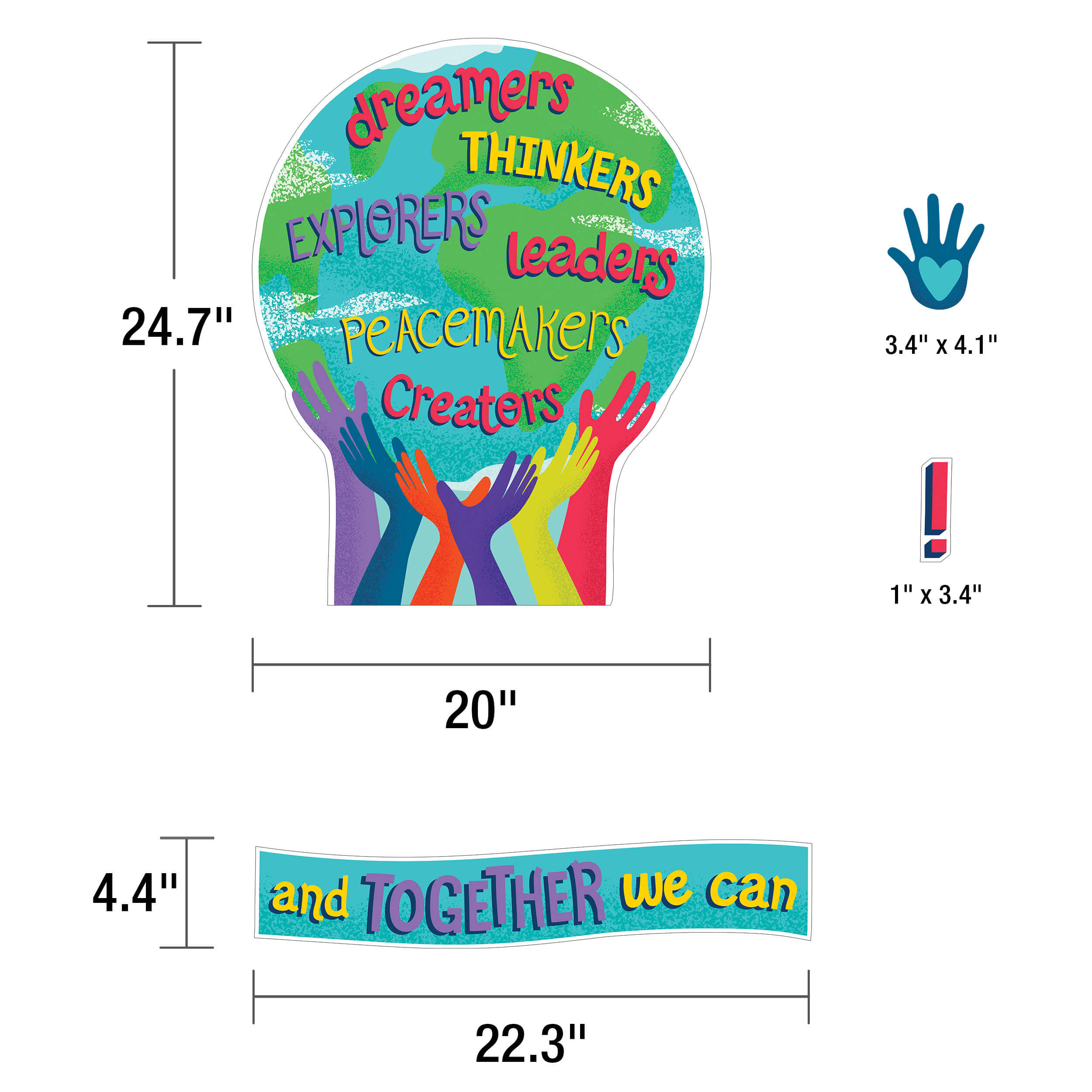 Together We Can Change the World Bulletin Board Set