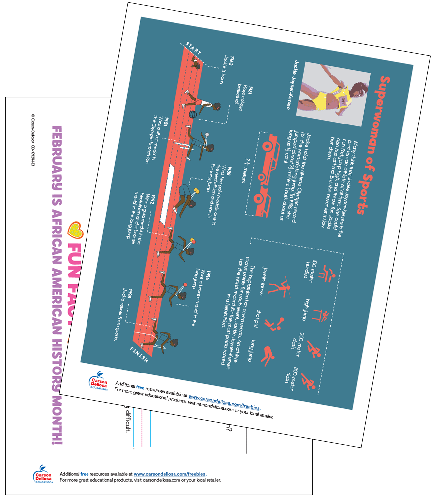 Superwoman of Sports: Jackie Joyner-Kersee Grades Free Printable ...