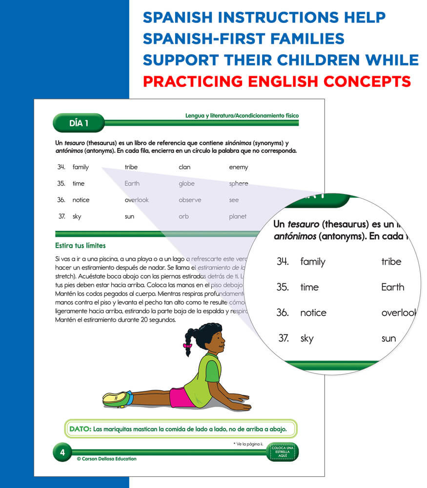 Grade 4-5 Summer Bridge Activities Spanish 4-5 Workbook eBook (PDF)