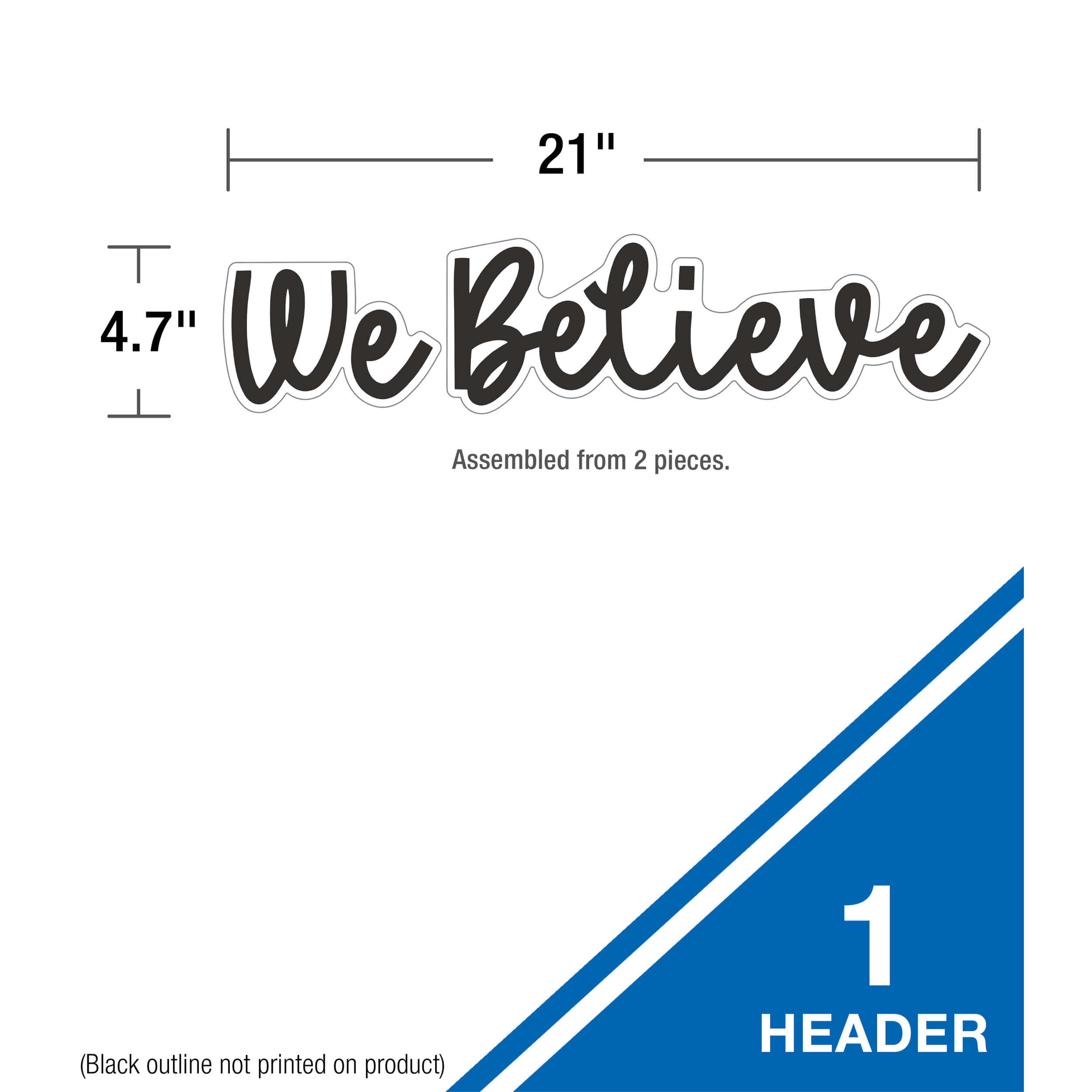 We Belong Motivational Bulletin Board Set