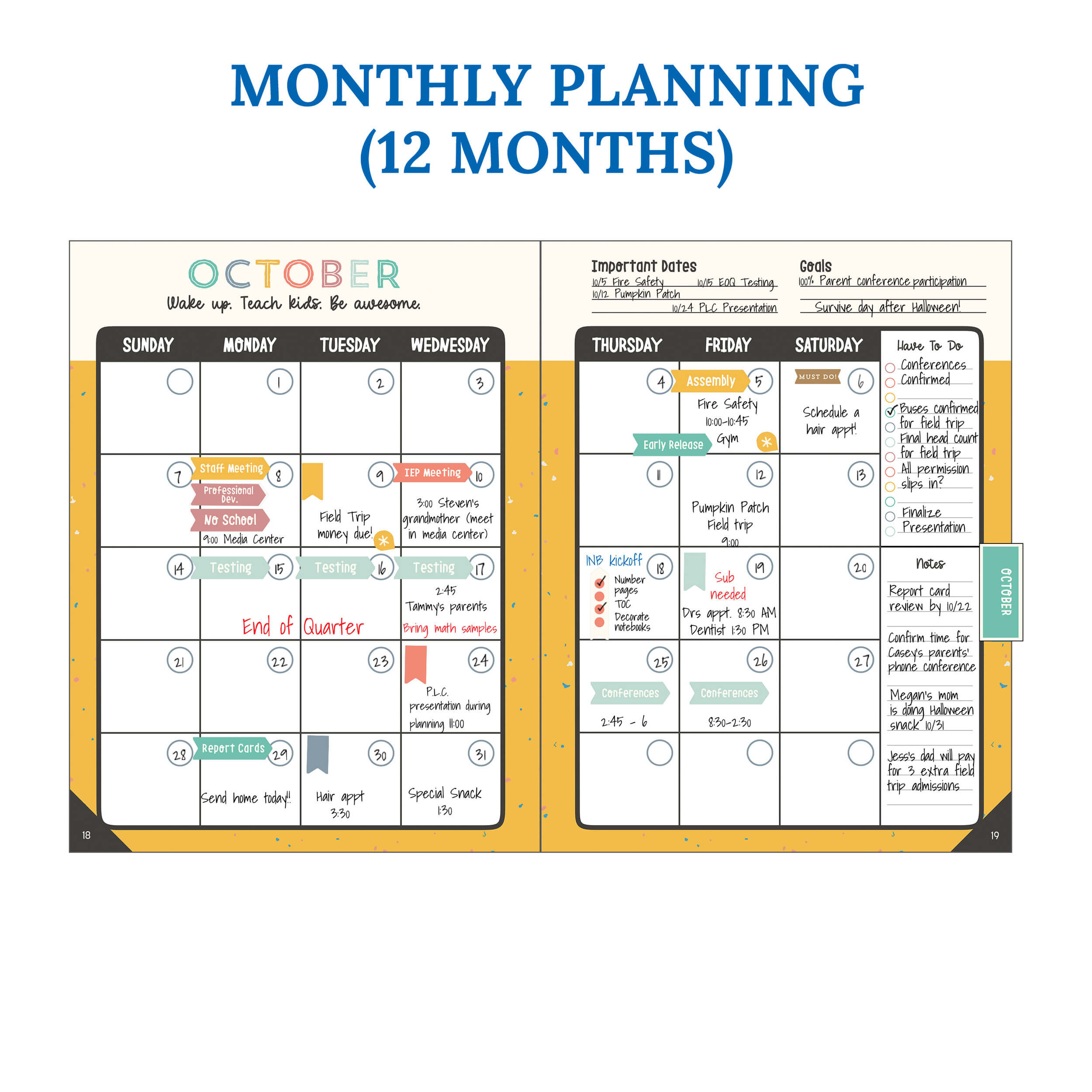 We Belong Teacher Planner Spiral