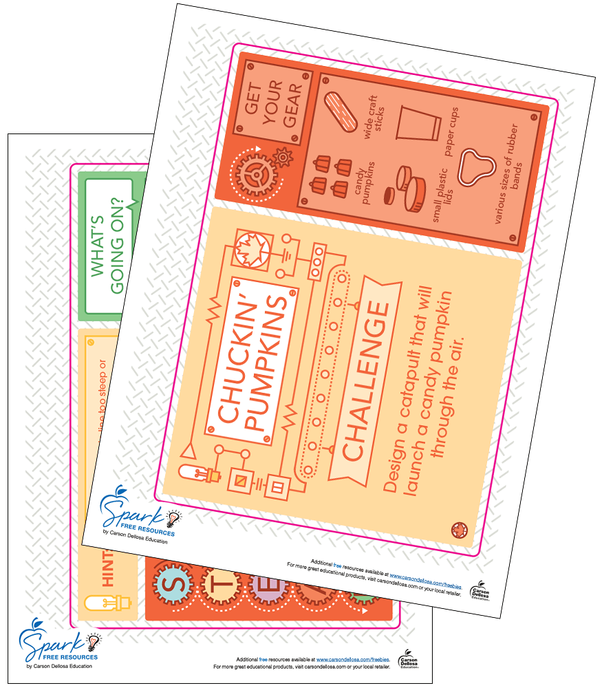 Chuckin' Pumpkins STEM Challenge Free Activity | Carson Dellosa