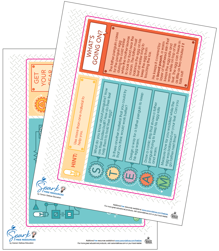 Poppa Penguin STEM Challenge Free Activity | Carson Dellosa