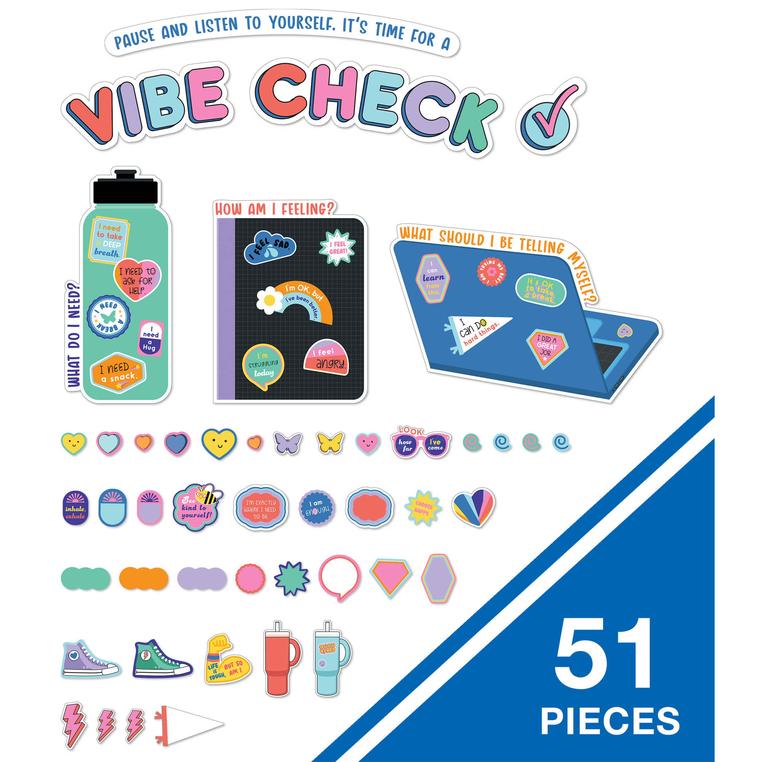 We Stick Together Vibe Check Bulletin Board Set