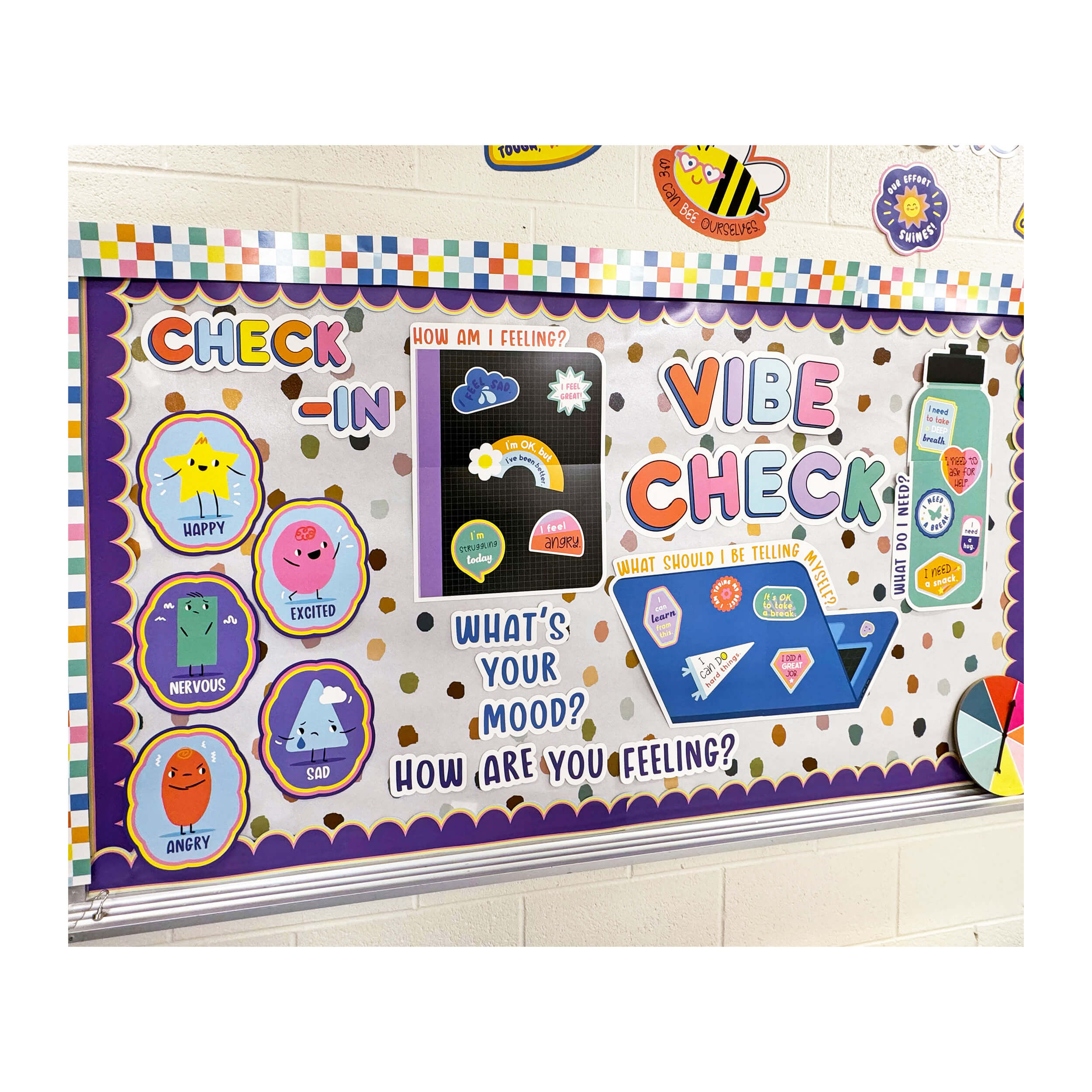 We Stick Together Vibe Check Bulletin Board Set
