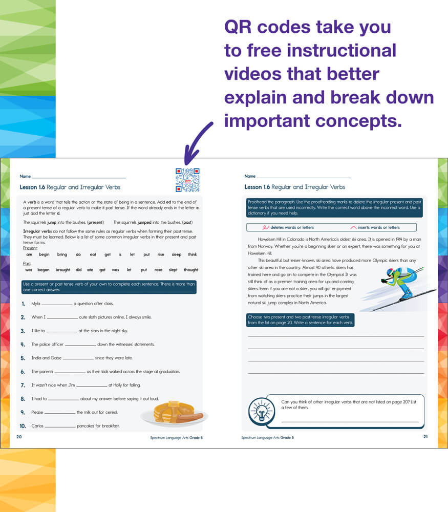 Grade 5 Spectrum Language Arts Workbook Paperback