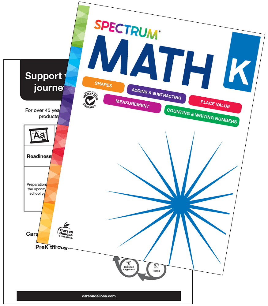 Spectrum Math Grade K Free Sample | Carson Dellosa
