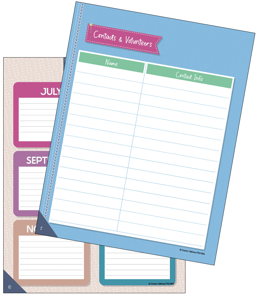 Crafty and Cool Free Teacher Organizers | Carson Dellosa