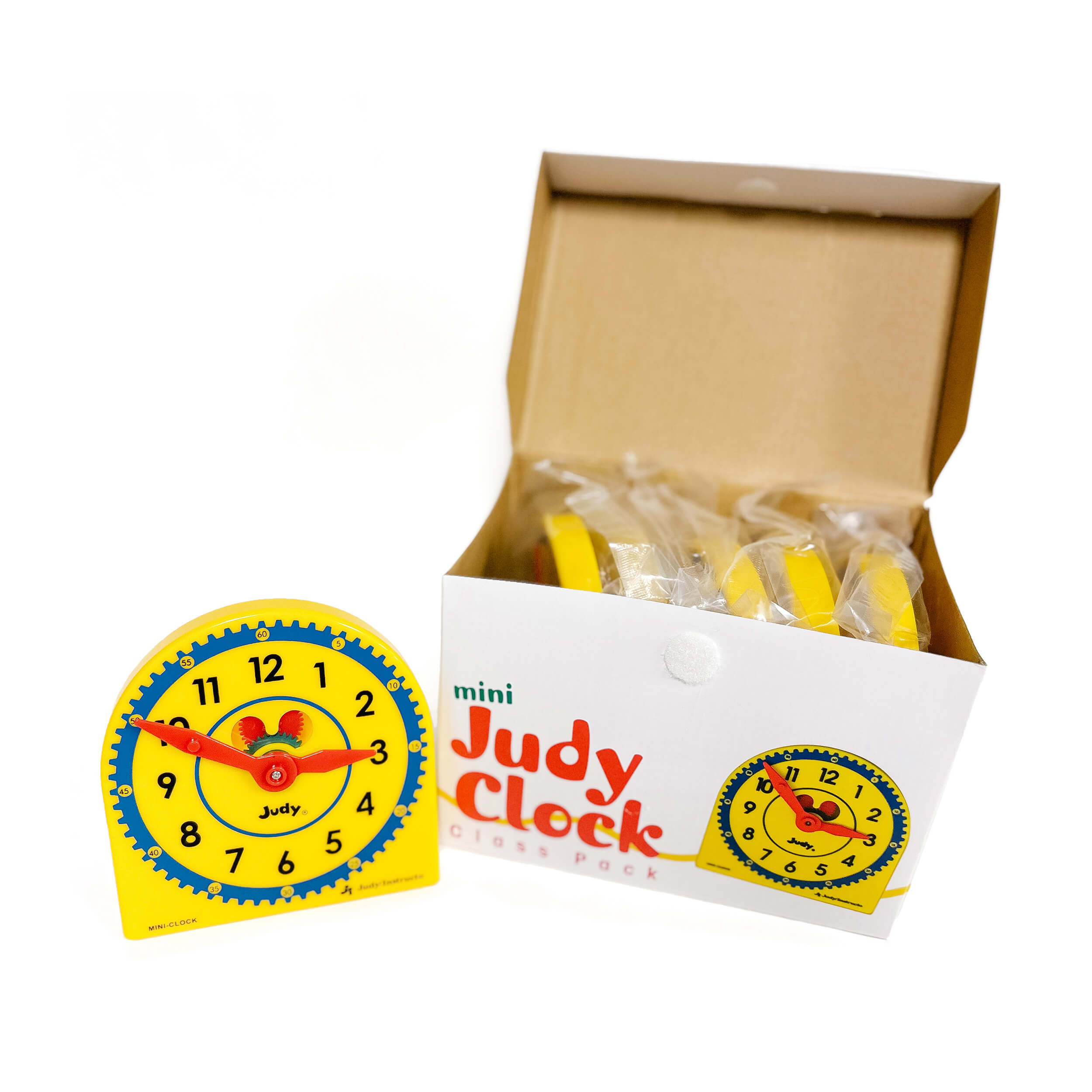 Grade K-3 6-Piece 5" x 5" Mini Judy® Clock Set
