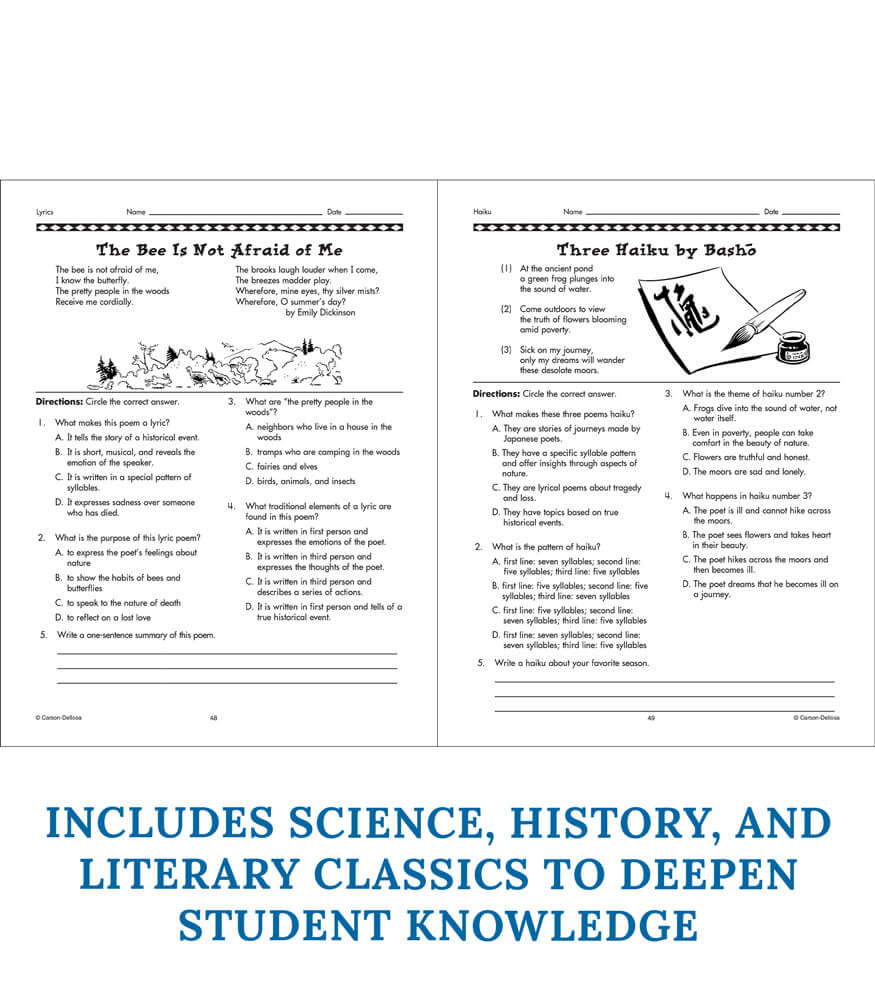 Grade 7-8 Reading Comprehension Resource Book Paperback