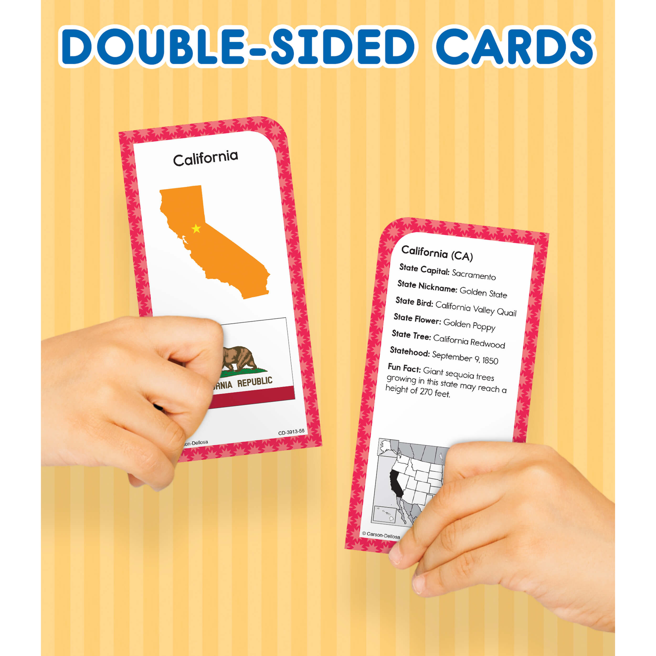 Grade 3-5 U.S. States & Capitals Flash Cards